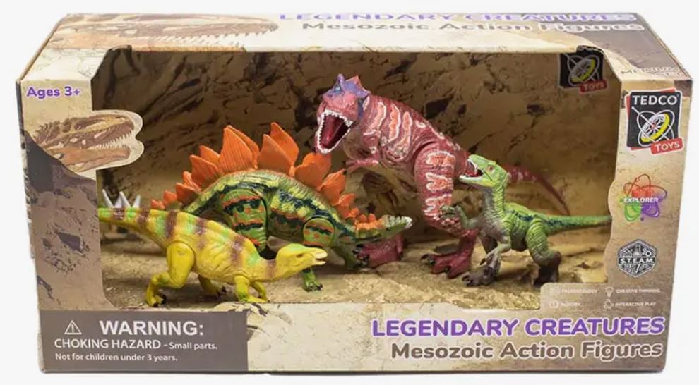 Legendary Creatures Mesozoic Action Figures: Medium Set – West Chester Toys